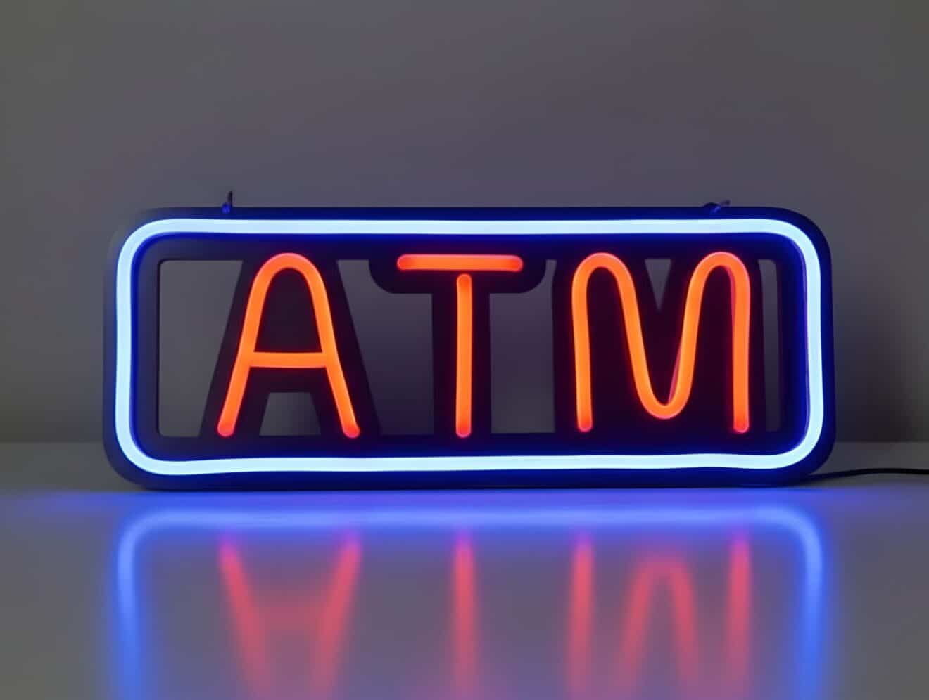 ATM Neon Sign (Blue)