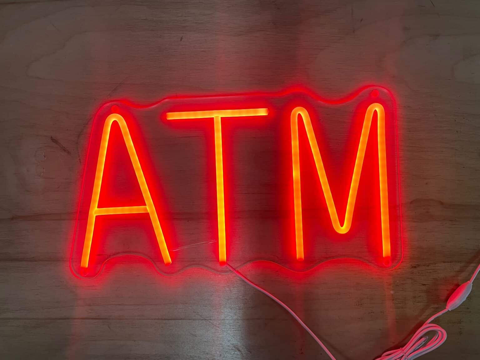 ATM Neon Sign (Red)