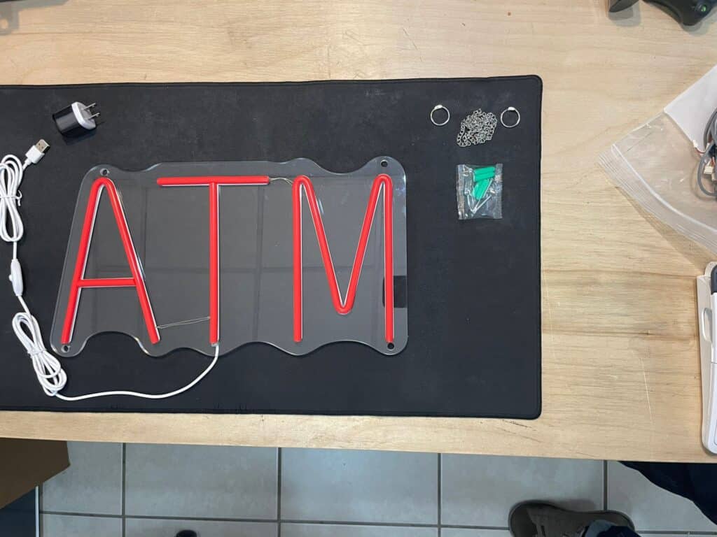 ATM Neon Sign (Red)