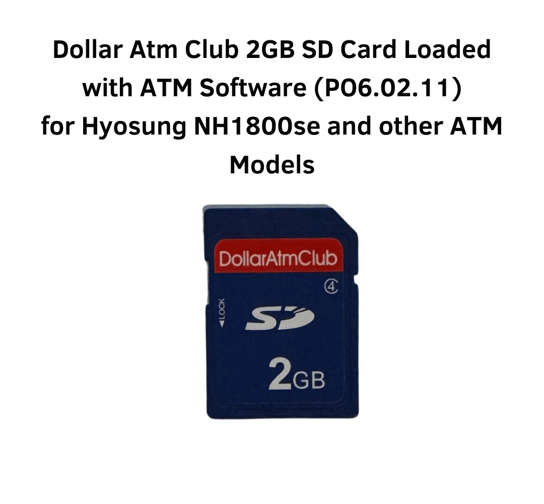 Dollar Atm Club 2GB SD Card Loaded with ATM Software (P.06.02.11) For ...